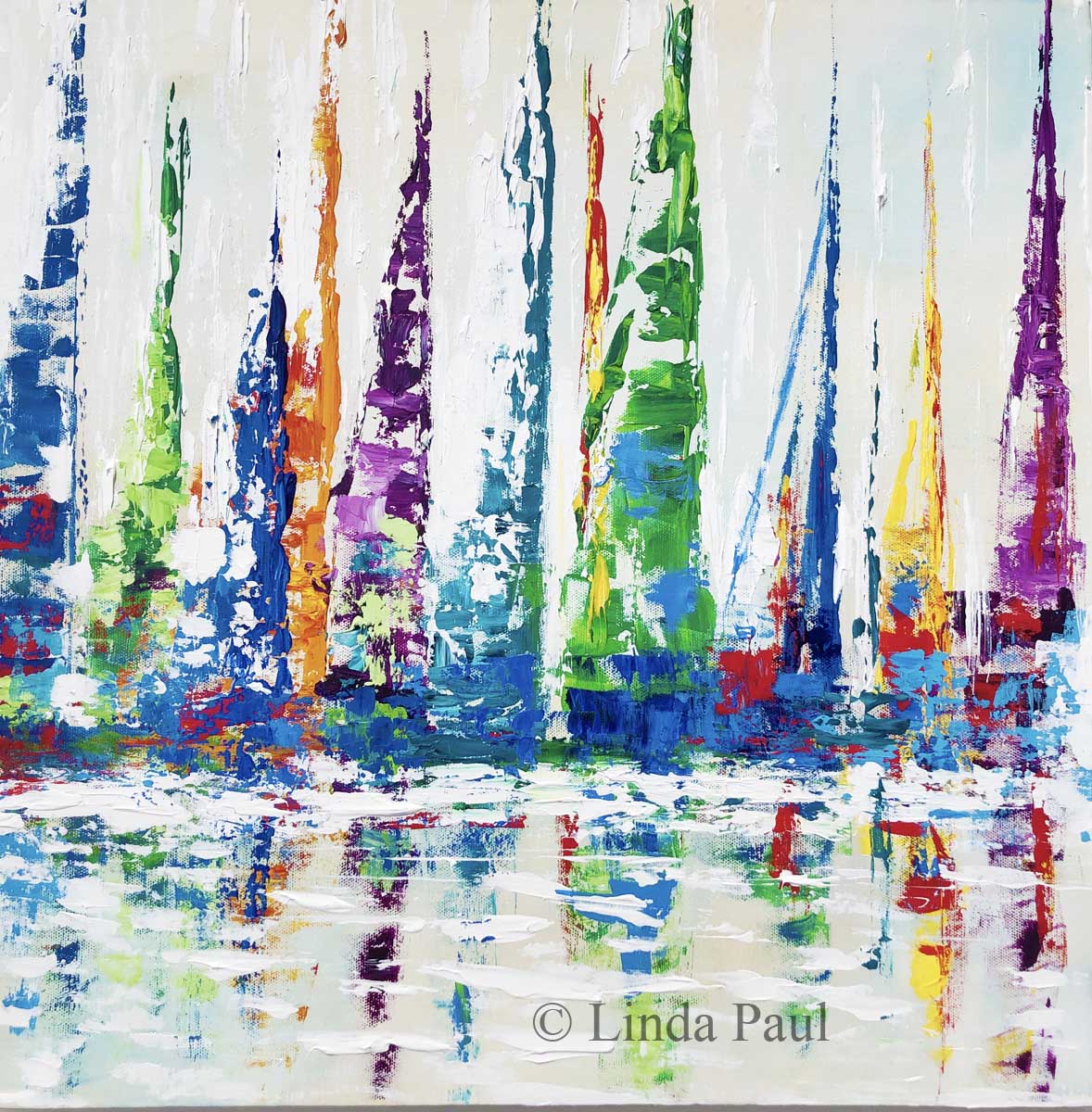 Abstract Sailboat Paintings for sale - Paintings of Sailboats ...