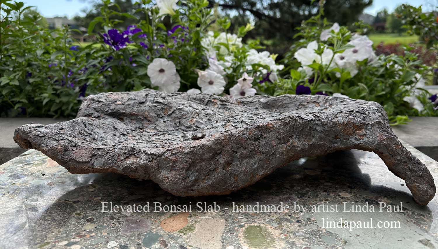 Bonsai Slabs and Pots for sale - Handmade, Light concrete forest pots ...