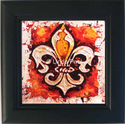 Fleur de Lis Paintings - Fleur de lys Wall Art Decor