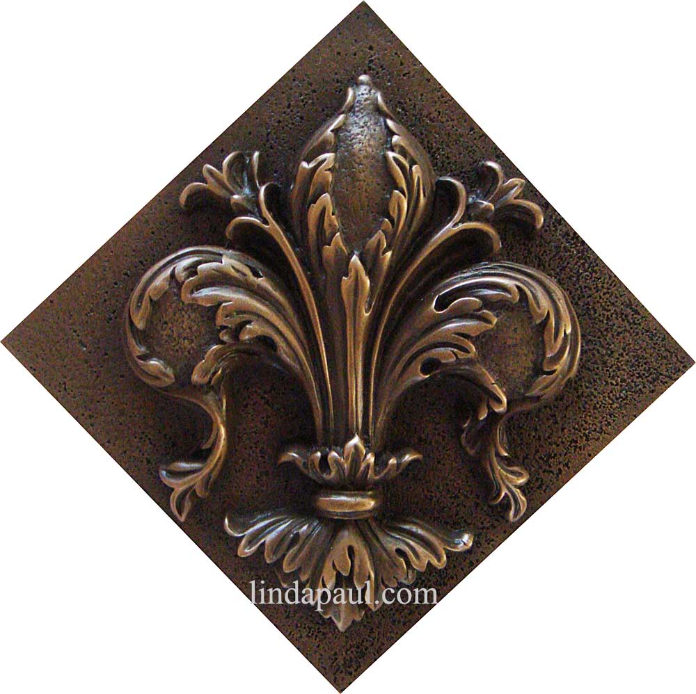 Fleur de Lis Tile - Kitchen Backsplash Wall Decor Accent Tiles
